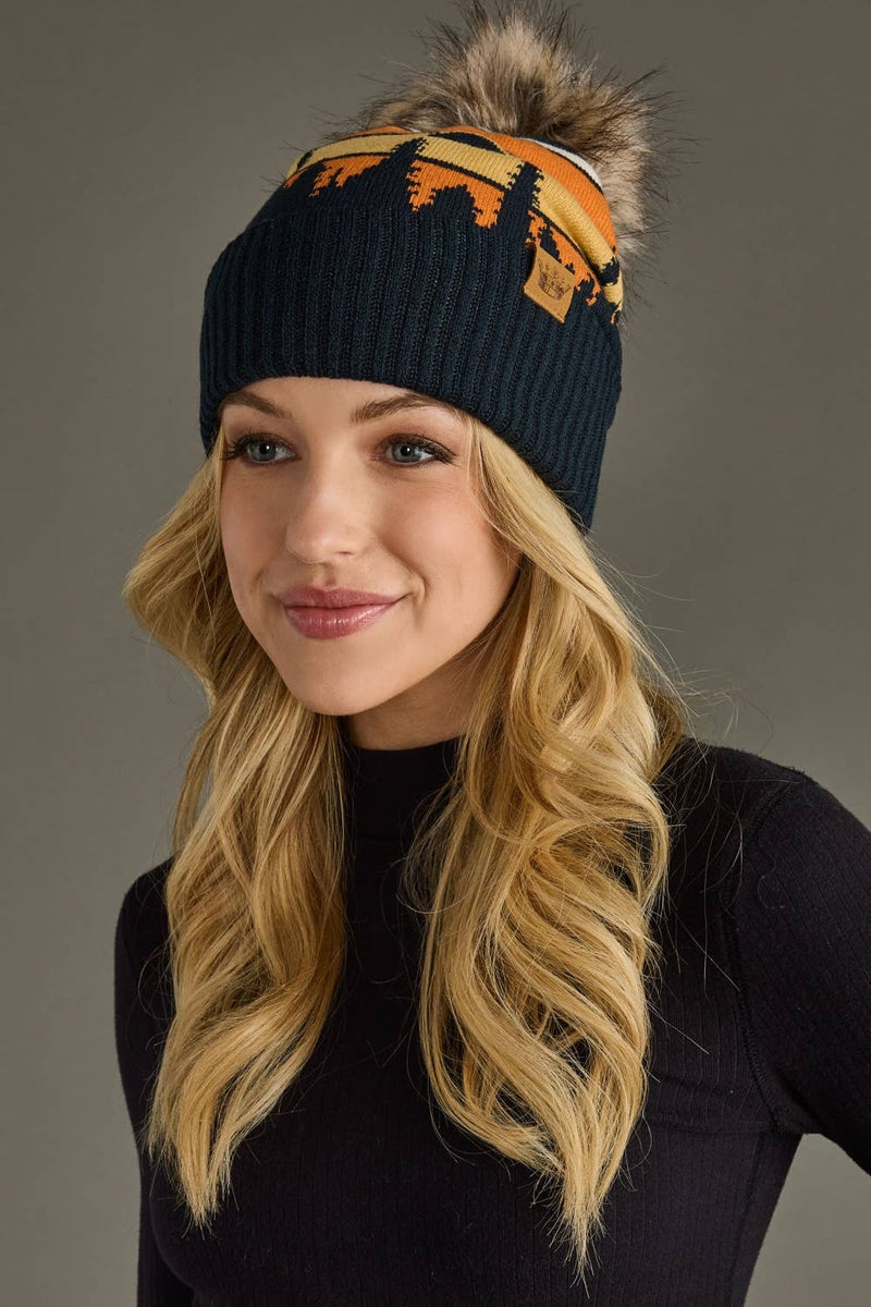 Forest Landscape Pom Beanie – Girl + Friends Collective